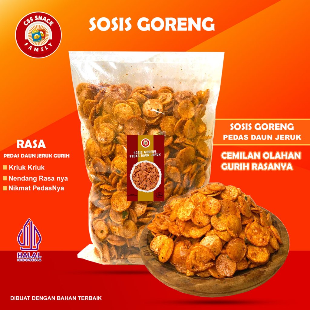 Jual SOSRENG SOSIS GORENG PEDAS DAUN JERUK RAJANYA NGEMIL WAJIB COBA ...