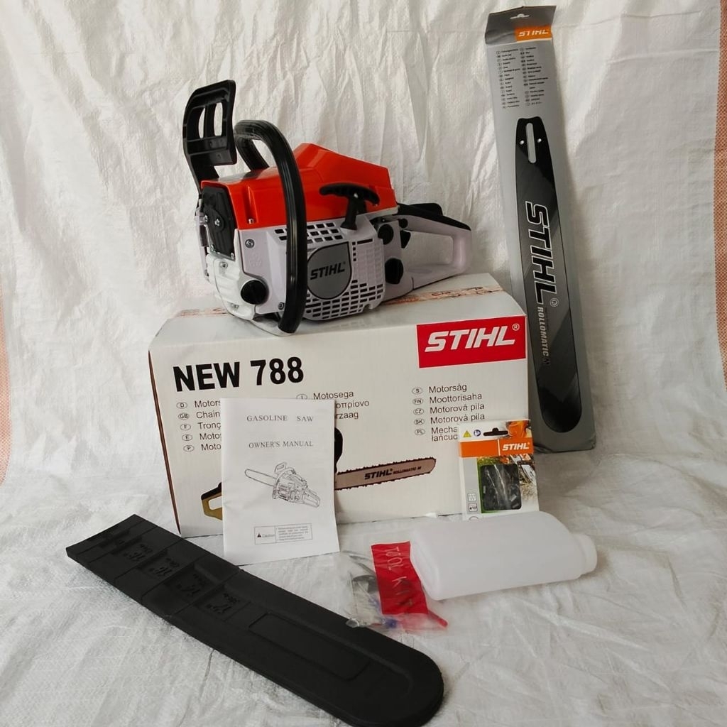Jual Mesin Gergaji Senso/Chainsaw Type MS 788 Stihl Bar 22 Inch Original Made in German | Shopee ...