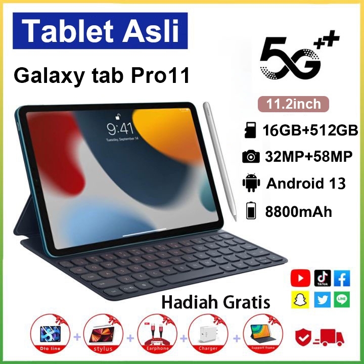 Jual Baru tablet Galaxy Tab Pro11 (RAM16GB+ROM512GB) Android13 5G ...