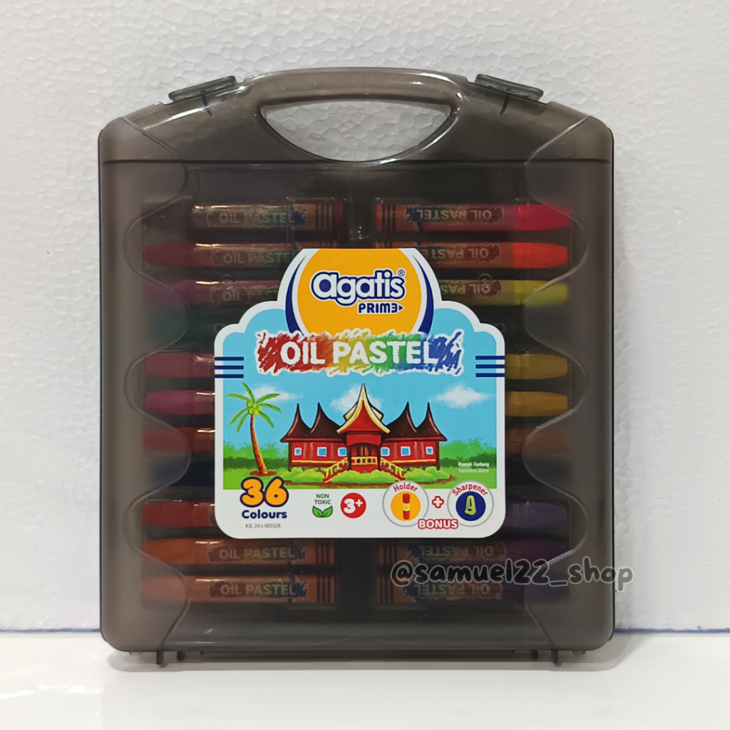Jual Crayon / Krayon / Oil Pastel AGATIS Prime Isi 36 Warna | Shopee ...