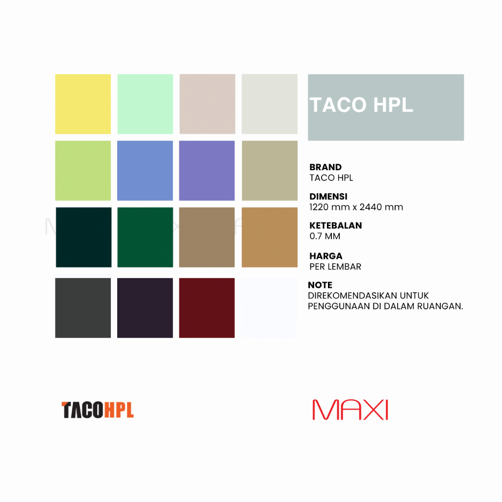 Jual TACO X CATALITE - HPL - No. TH-030 - TH-060 - | 122 x 244cm ...