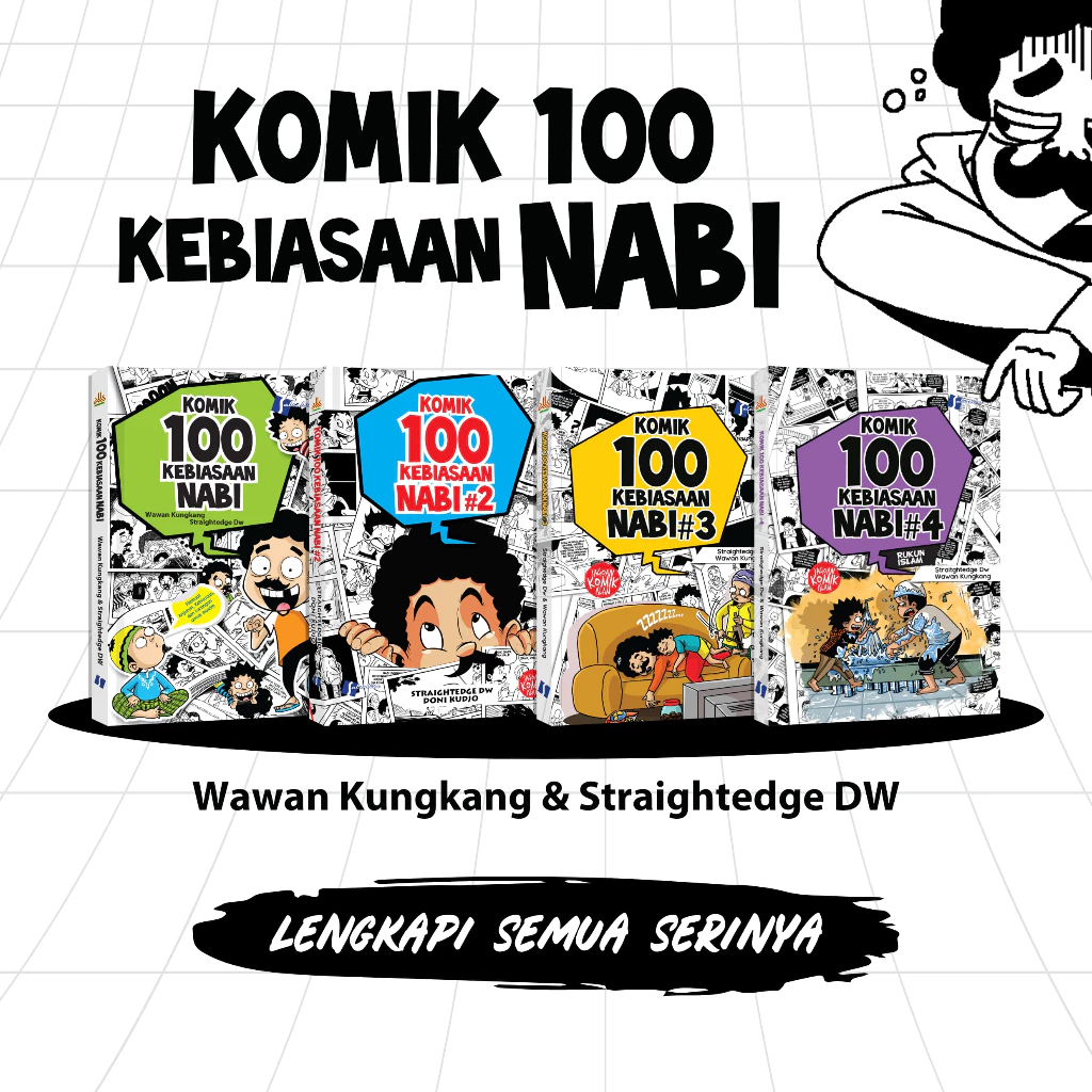 Jual Paket 4 Komik 100 Kebiasaan Nabi Jilid 1 2 3 4 ORI Penerbit ...