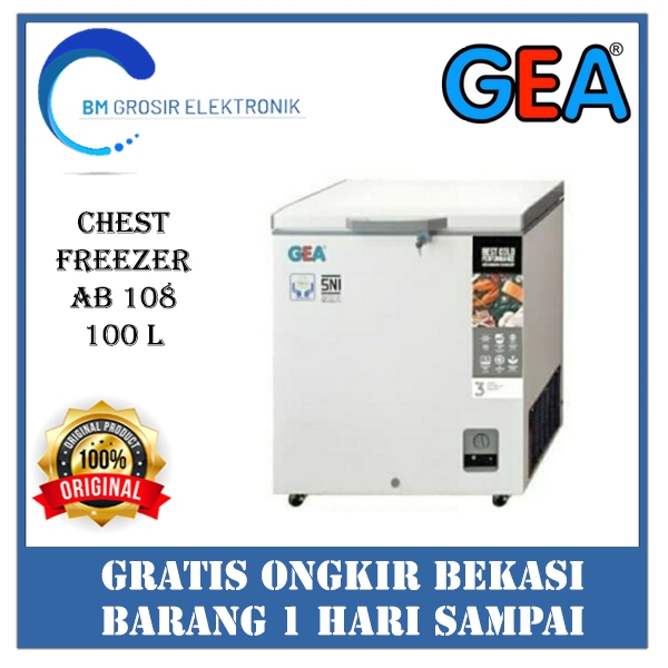 Jual GEA CHEST FREEZER AB 108 R CHEST FREEZER BOX 100 LITER | Shopee Indonesia
