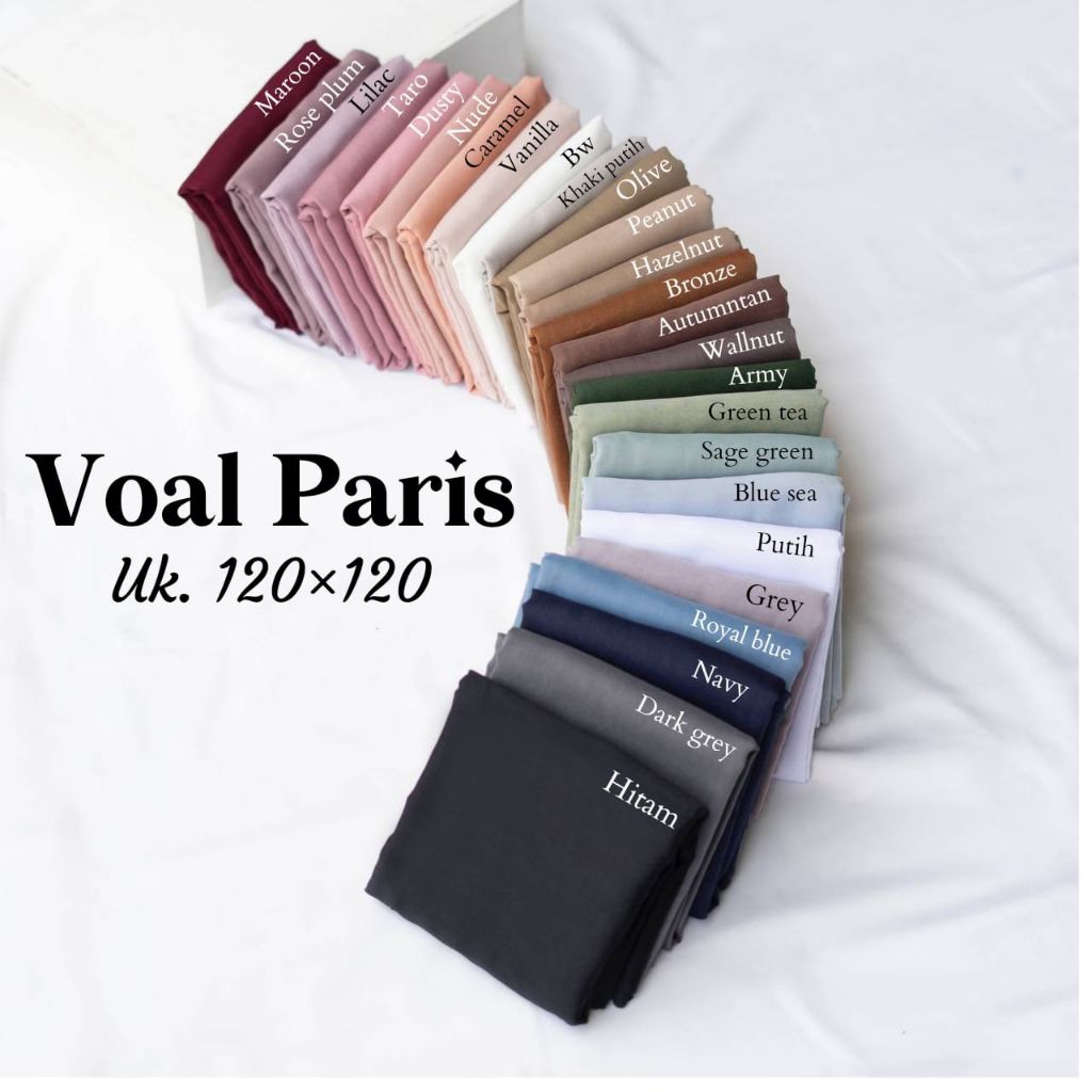 Jual Voal Paris premium el royale 120x120 / Kain Murah / Kain Voal ...