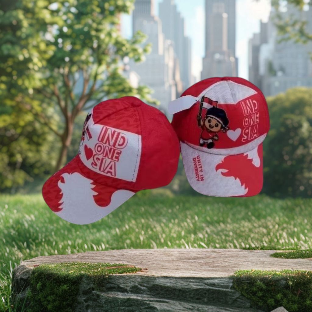 Jual RS Topi Anak Cowok Cewek Merah Putih Tema Agustus Kemerdekaan ...