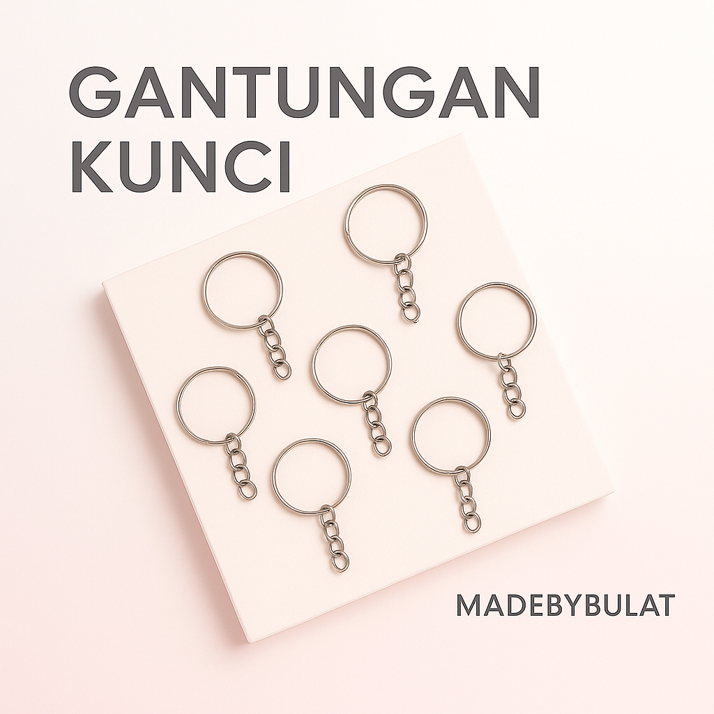 Jual MADEBYBULAT - GANTUNGAN KUNCI BESI RING RANTAI GELOMBANG GANCI KEYCHAIN | Shopee Indonesia