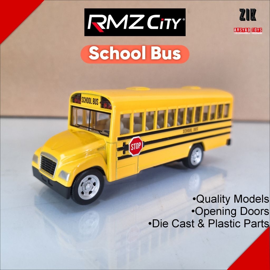 Jual RMZ City Miniatur Mobil Besi School Bus Model Die-Cast Skala 1:32 ...