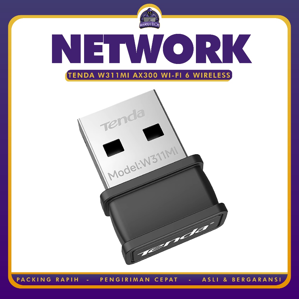 Jual Tenda W311MI AX300 Wi-Fi 6 Wireless Nano USB Adapter Termurah ...