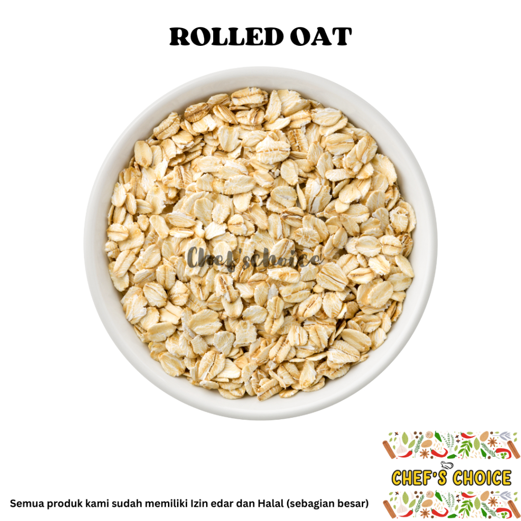 Jual Rolled Oat 500 gr / Oat / Old Fashioned Oats / Gandum Kasar ...