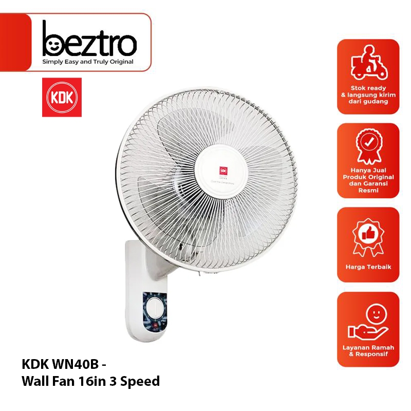 Jual KDK Wall Fan WN40B – Wall Fan 16 inch Kipas Angin Dinding Garansi ...