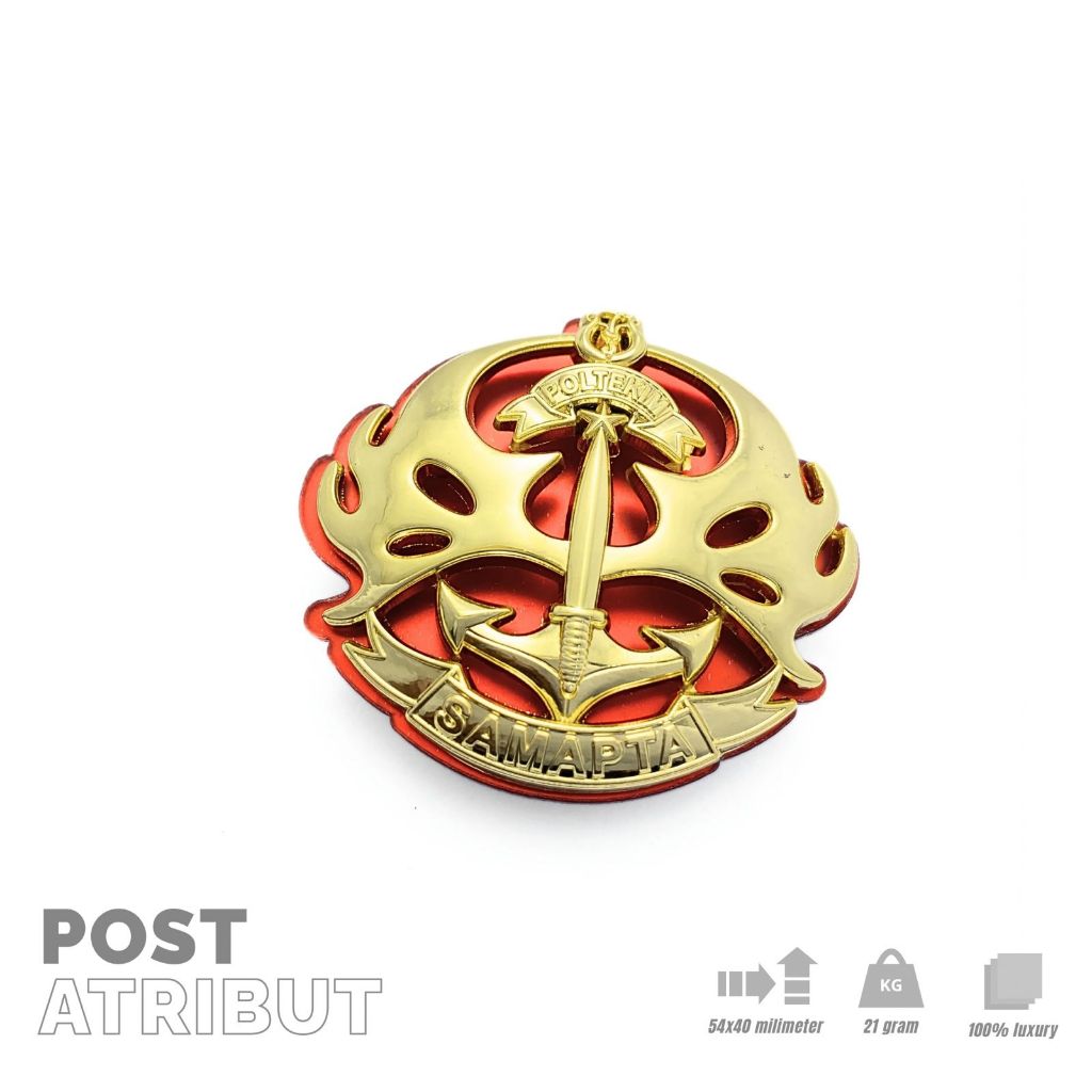 Jual Luxury Pin Samapta Poltekim / Luxury Brevet Samapta Poltekim / Pin ...