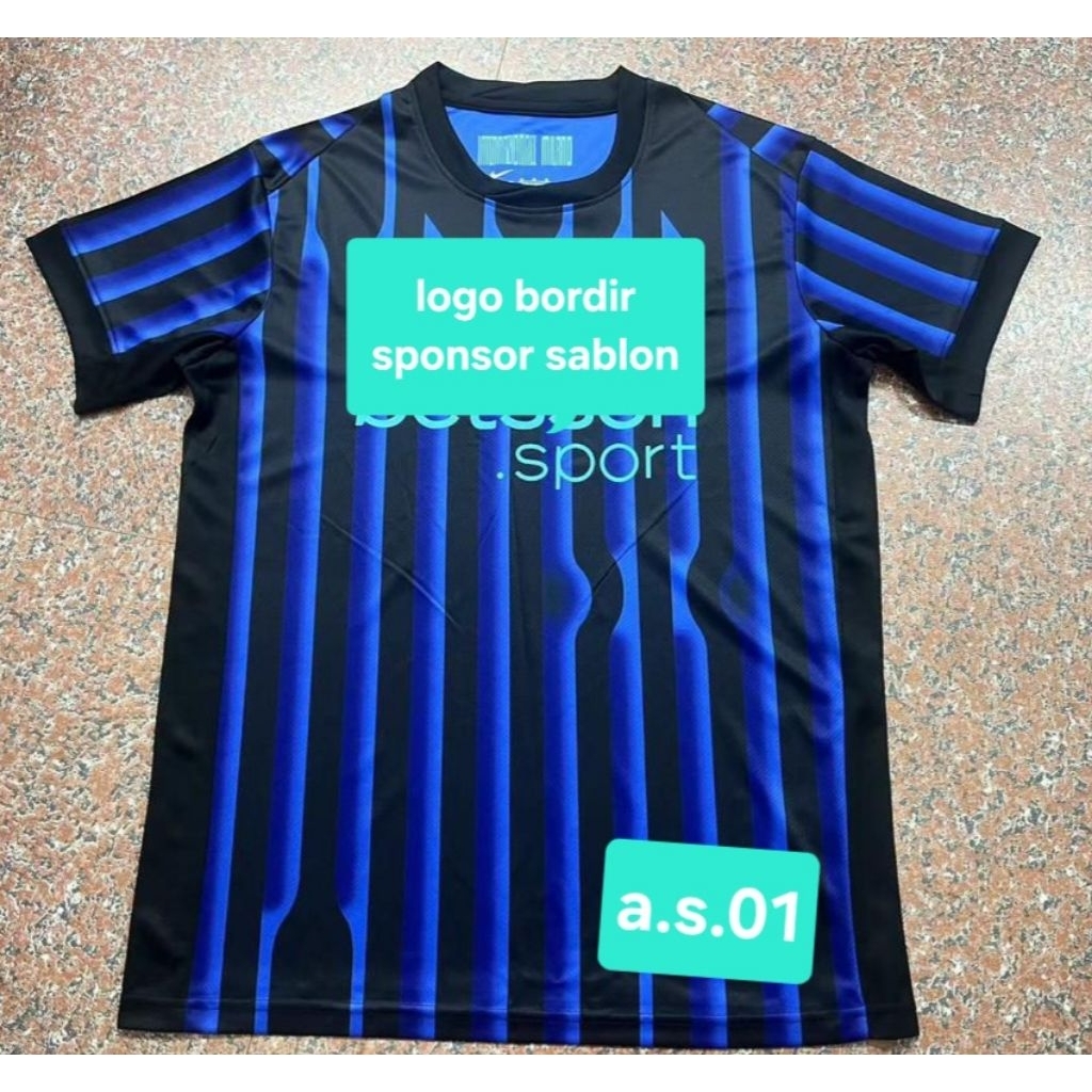 Jual [ SPONSOR BIRU] JERSEY 1NT3RMIL4N HOME TERBARU 25/26 GRADE ORI ...