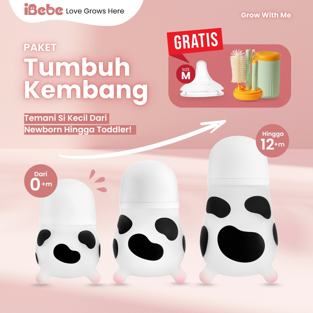Jual [Ibebe Official] (Paket Tumbuh Kembang) Botol susu 150ml + Botol ...