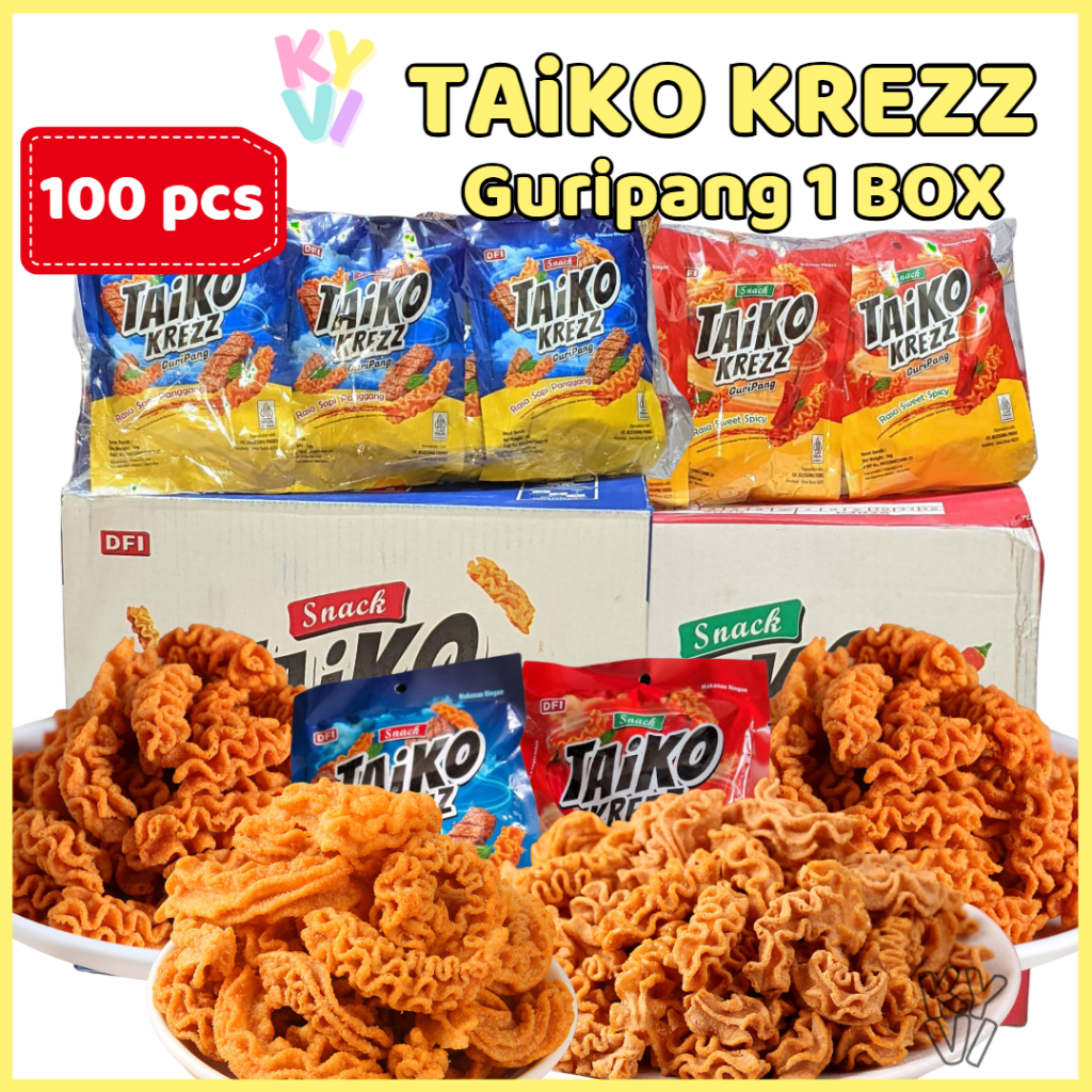 Jual KYVI - Taiko Krezz Guripang Isi 100pcs x 16gr Rasa Sweet Spicy ...