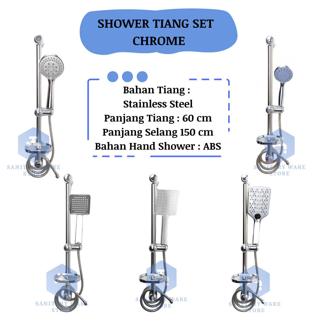 Jual Tiang Shower Tiang Hand Shower Mandi Set Minimalis Komplit Keran ...
