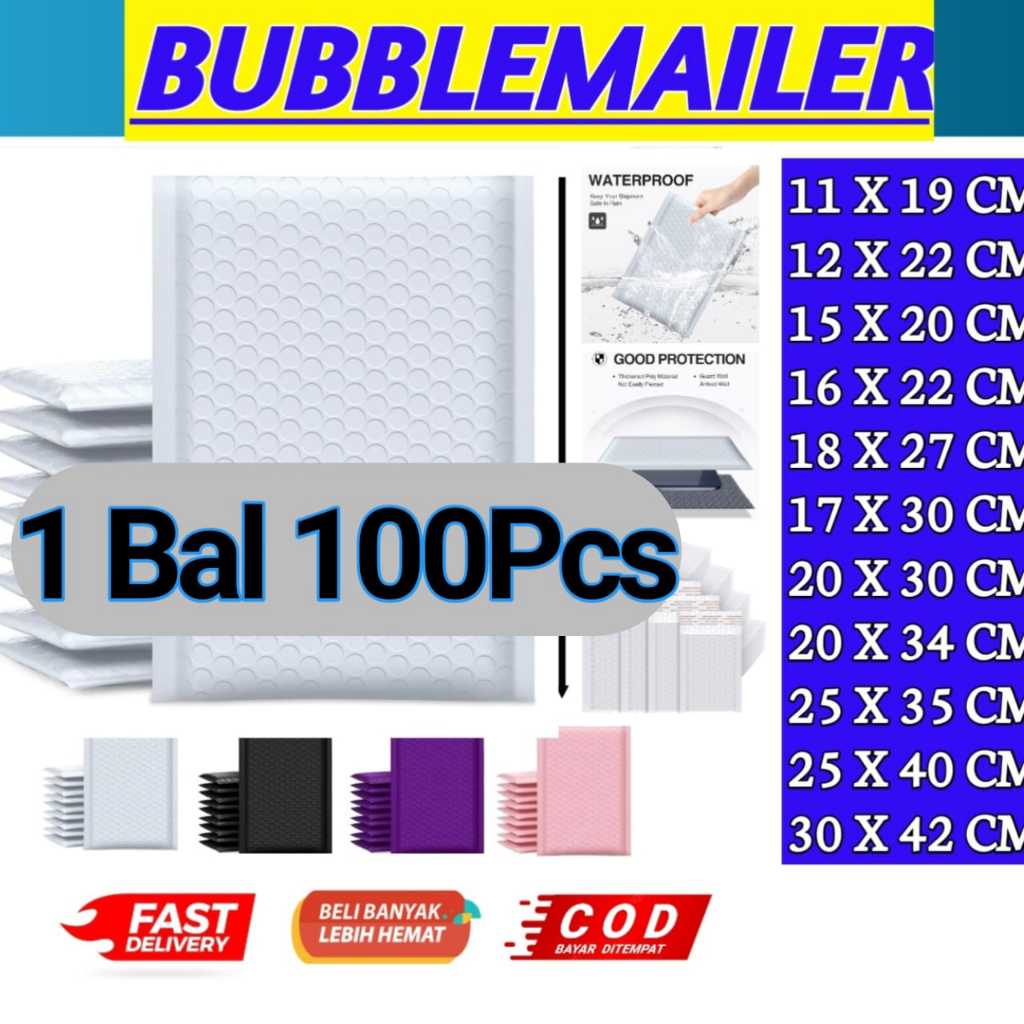 Jual Bubble Mailer Warna | Isi 100pcs | Ukuran Lengkap | Pink – Ungu ...