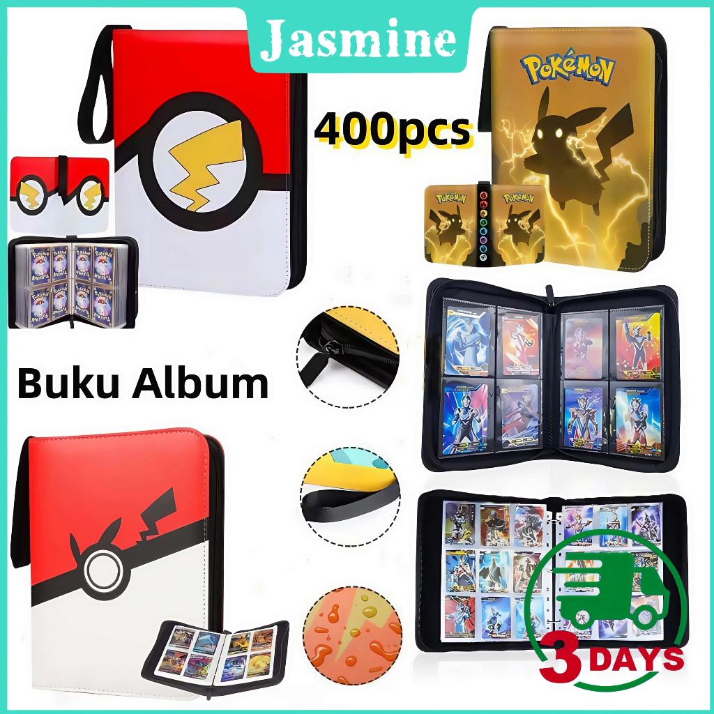 Jual READY 400PCS Buku Album Kartu Pokemon Kartu Game Pokemon Cards ...