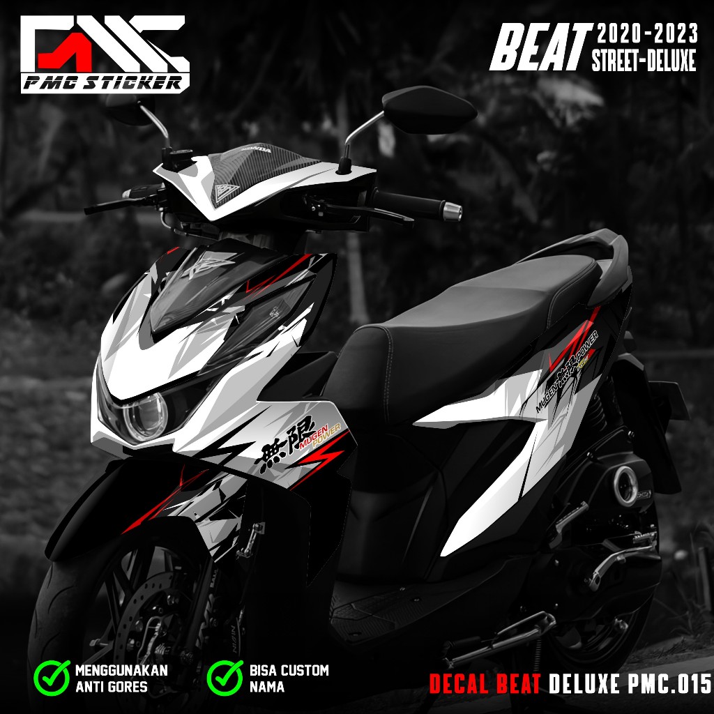Jual (COD PROMO) TERBARU Decal Sticker Honda Beat DELUXE STREET 2020 ...