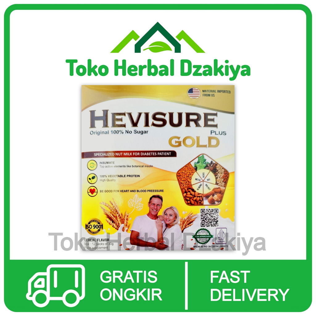 Jual Hevisure Gold Milk Susu Obat Diabetes Kencing Manis Original Asli ...