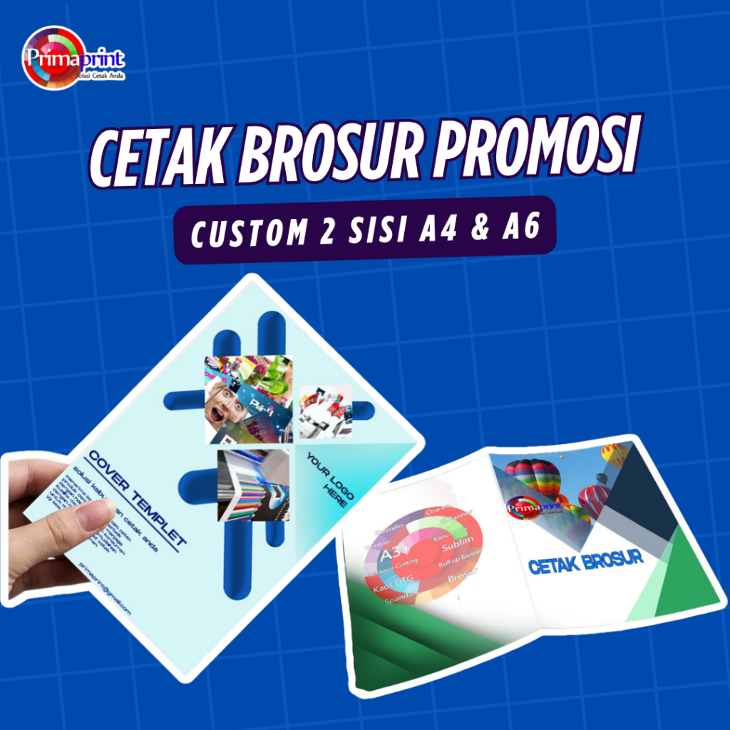 Jual Cetak Brosur Promosi Custom 1 & 2 Sisi A4 & A6 | Printing Flyer ...