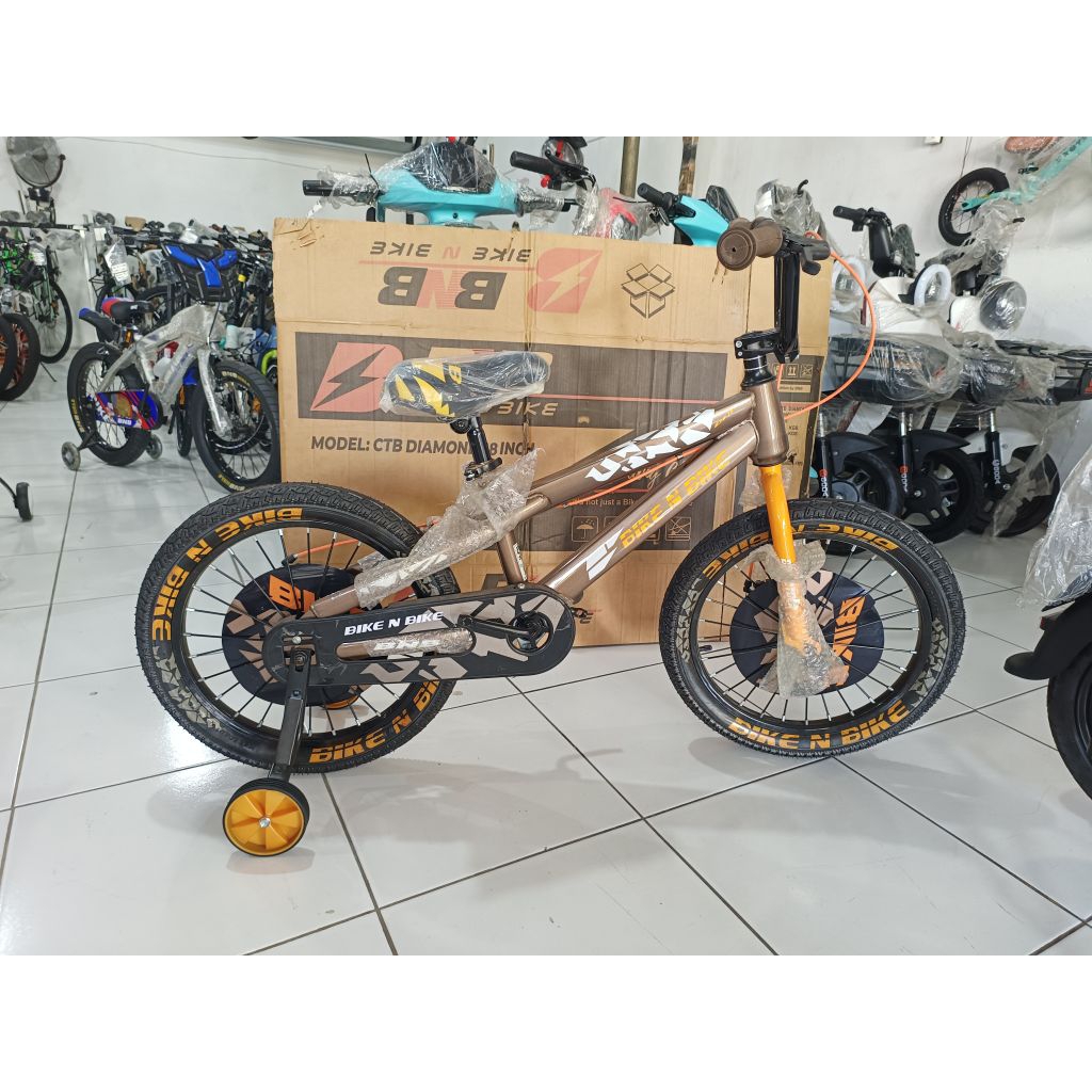 Jual sepeda bmx anak ukuran 12/16/18 merk bnb eco dan cycbort model ban ...