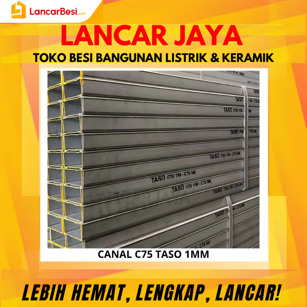 Jual Canal C Atau Baja Ringan C75 Taso 1,0mm Hanya Area Jogja ...