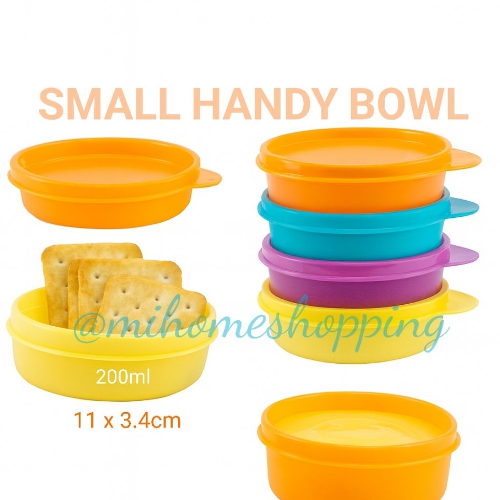 Jual Tupperware small handy bowl 200ml mangkuk kecil lauk snack ...