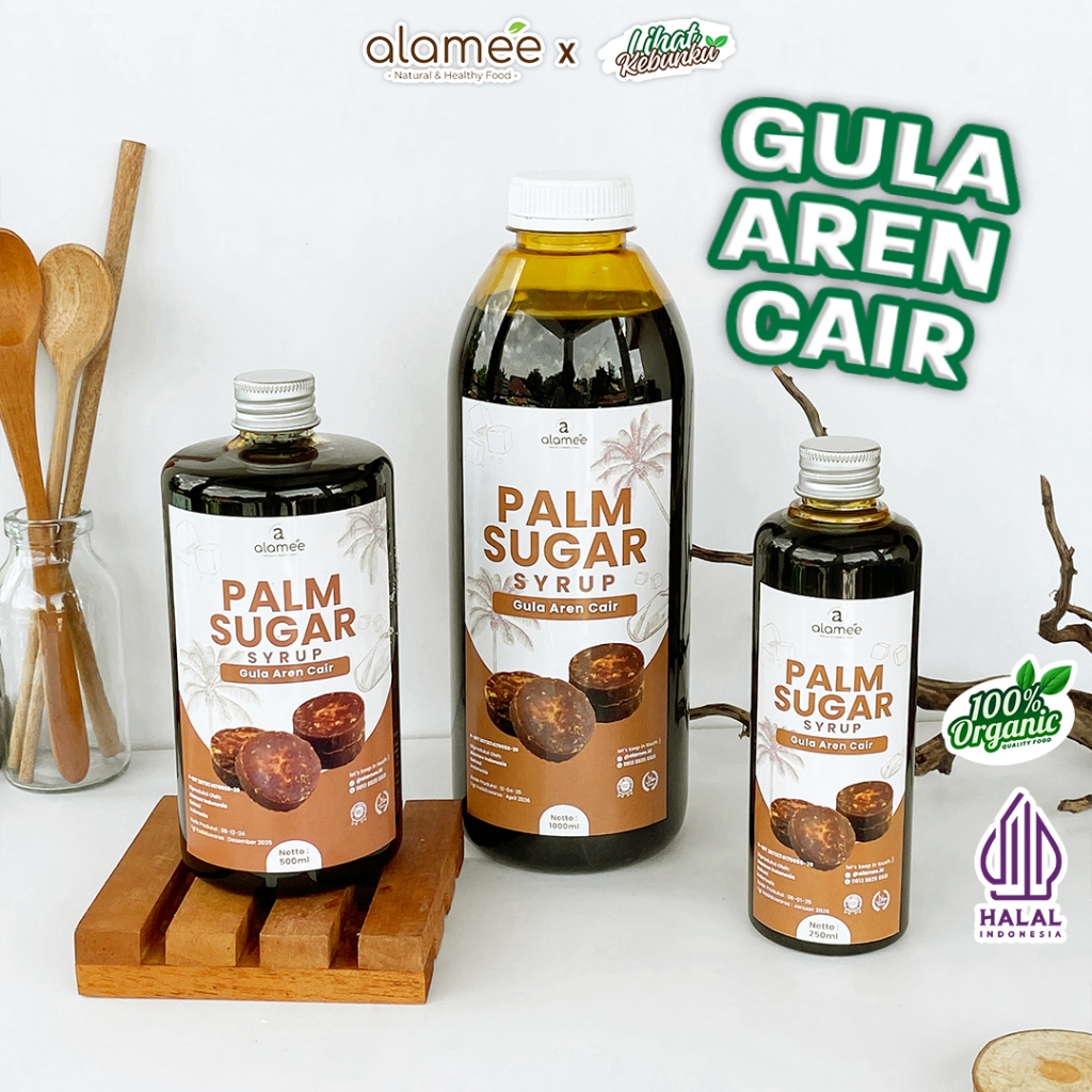 Jual ALAMEE Gula Aren Cair Syrup Palm Sugar Organic Liquid Organik Pure ...