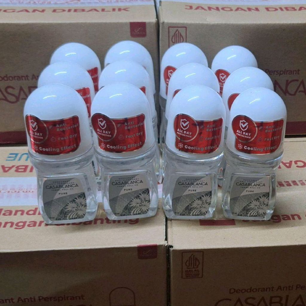 Jual [ 12 Botol ] - Casablanca Deodorant Roll On Antiperspirant 50ml ...