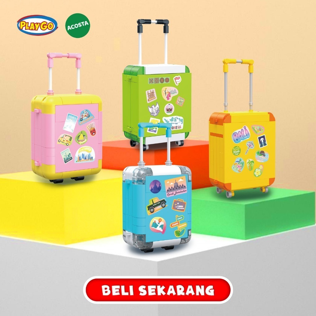 Jual PLAYGO KOPER Brick Balok Susun Rakit 99Pcs (6 Tahun+) Satu Set ...
