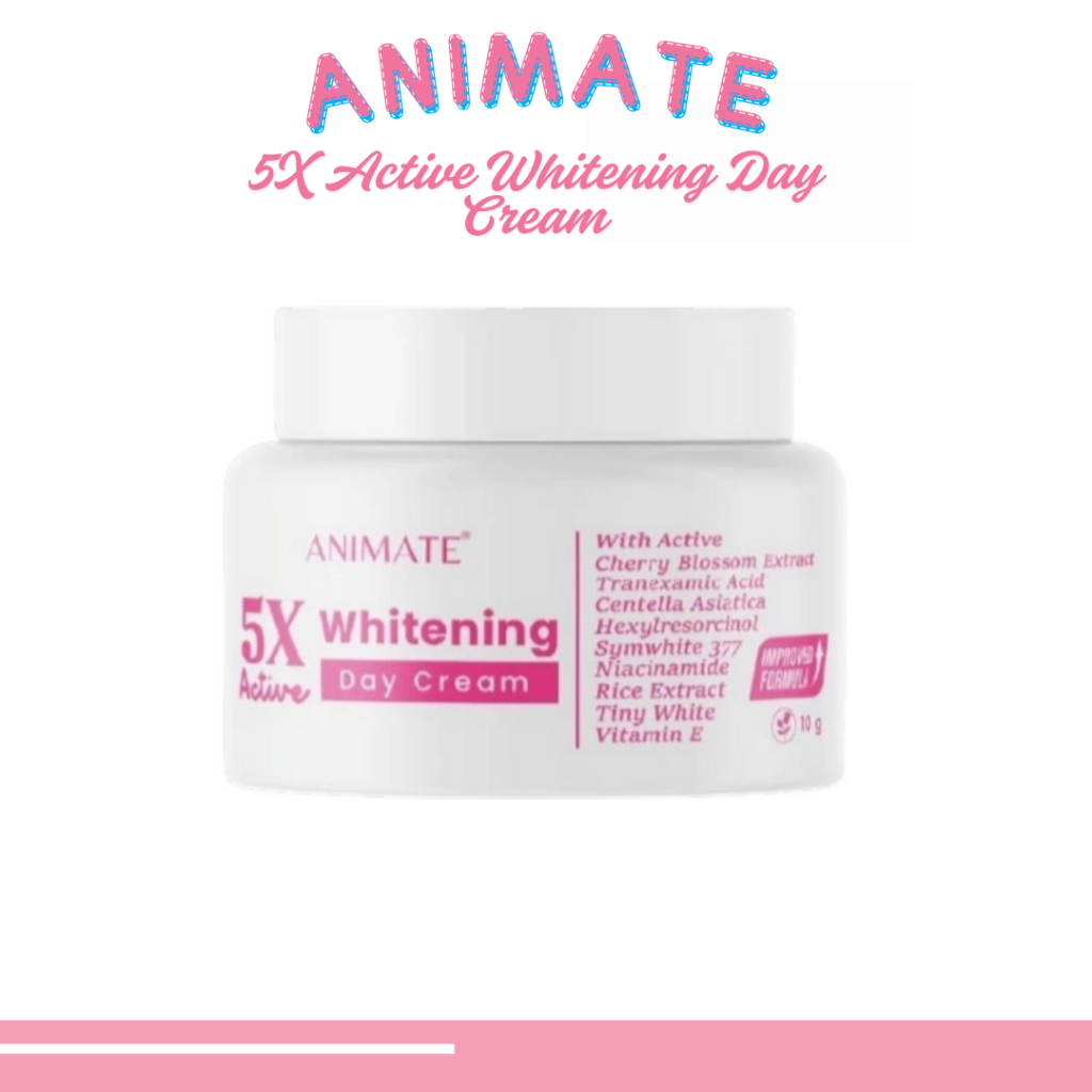 Jual Animate 5X Active Whitening Day Cream 10g/Pelembab Wajah | Shopee ...