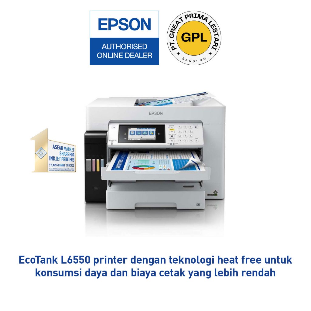 Jual Printer Epson EcoTank L6550 L 6550 L-6550 TKDN Print Scan Copy Fax ...