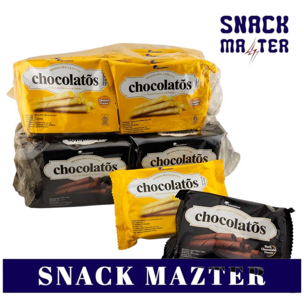 Jual Chocolatos Mini Wafer Roll PACK - Netto 27 gr x isi 10bks | Shopee ...