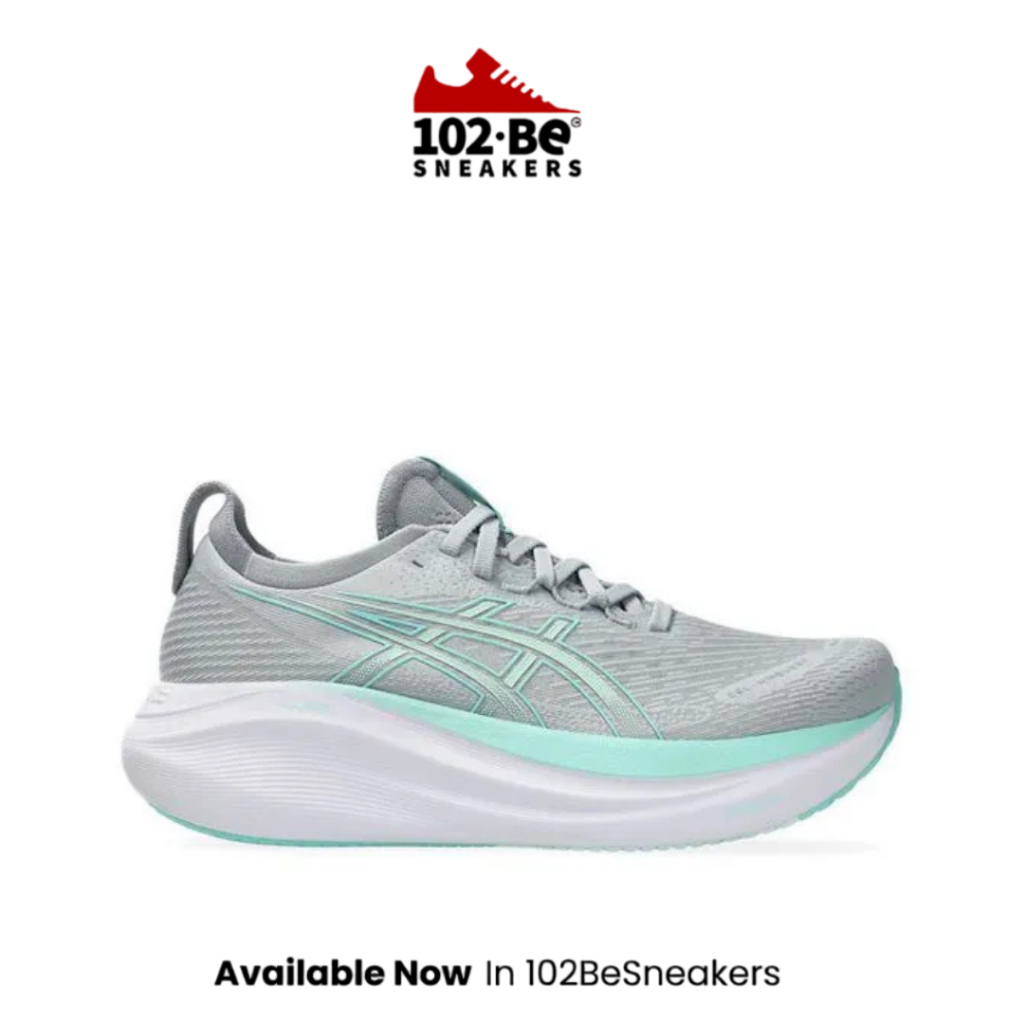Jual Sepatu Asic GEL-NIMBUS 27 ST Women's Running Shoes - Grey Original ...