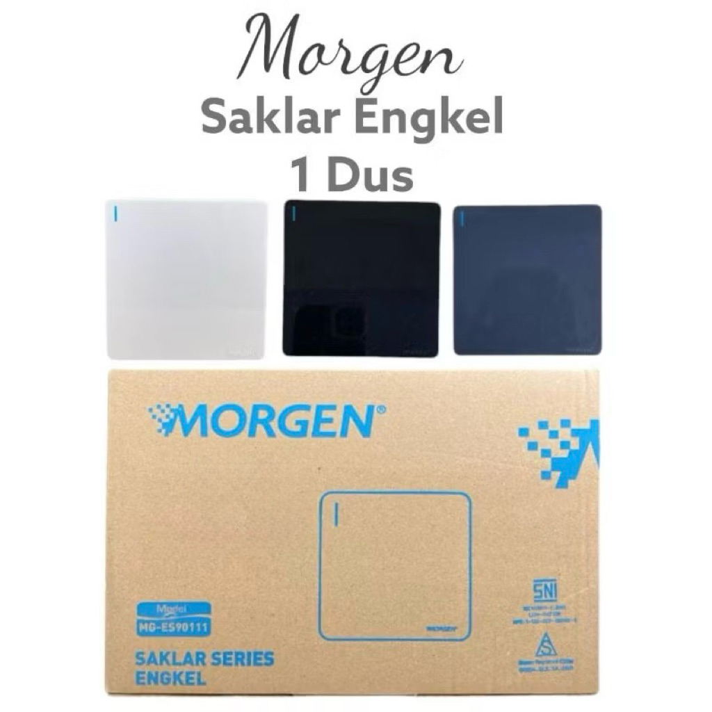Jual [ PER BOX ISI 20 PCS ] Morgen Engkel MGES-90101 Hitam Abu Putih ...