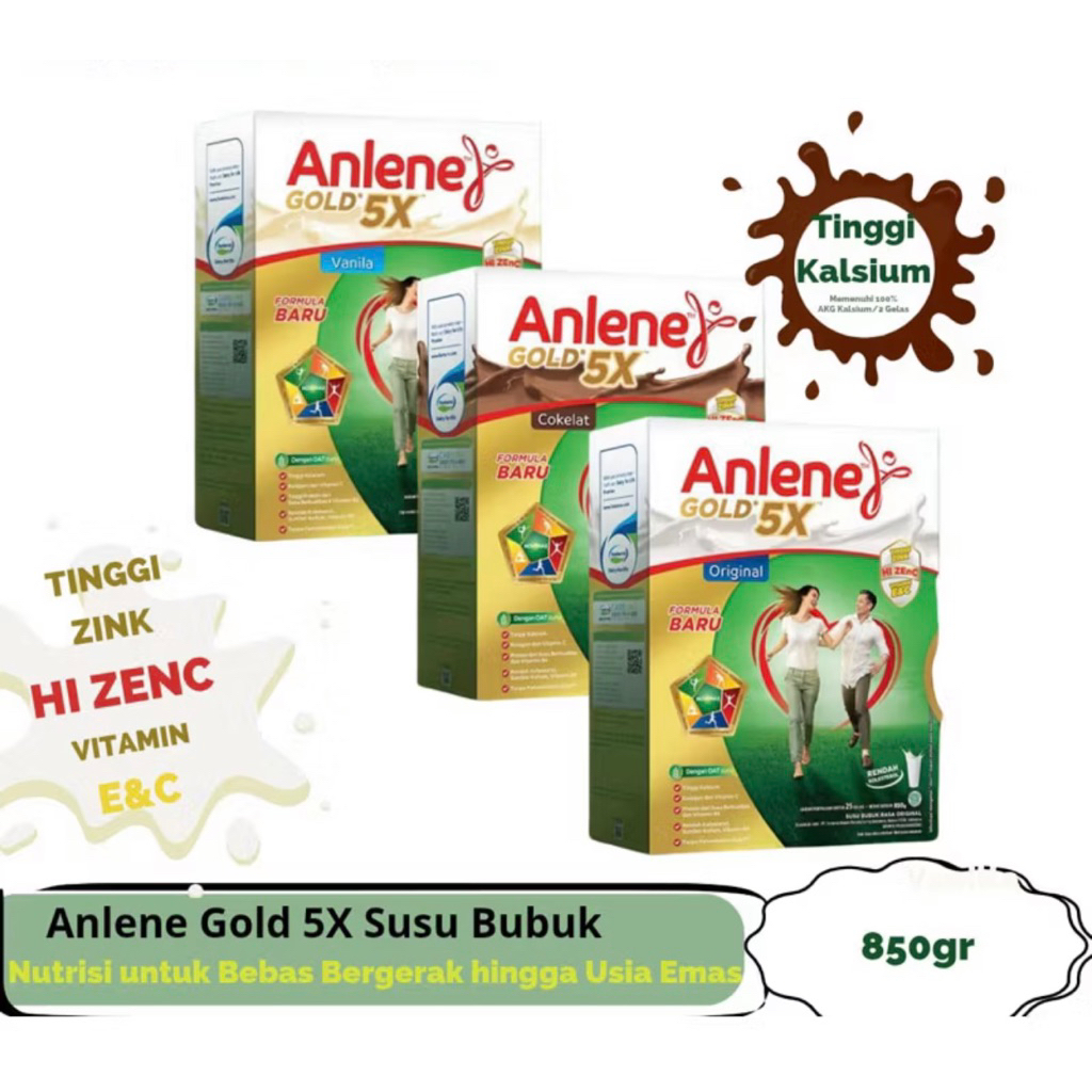 Jual Anlene Box Gold 825gr Original&Vanila/Coklat 850gr EXP DES 2026 ...