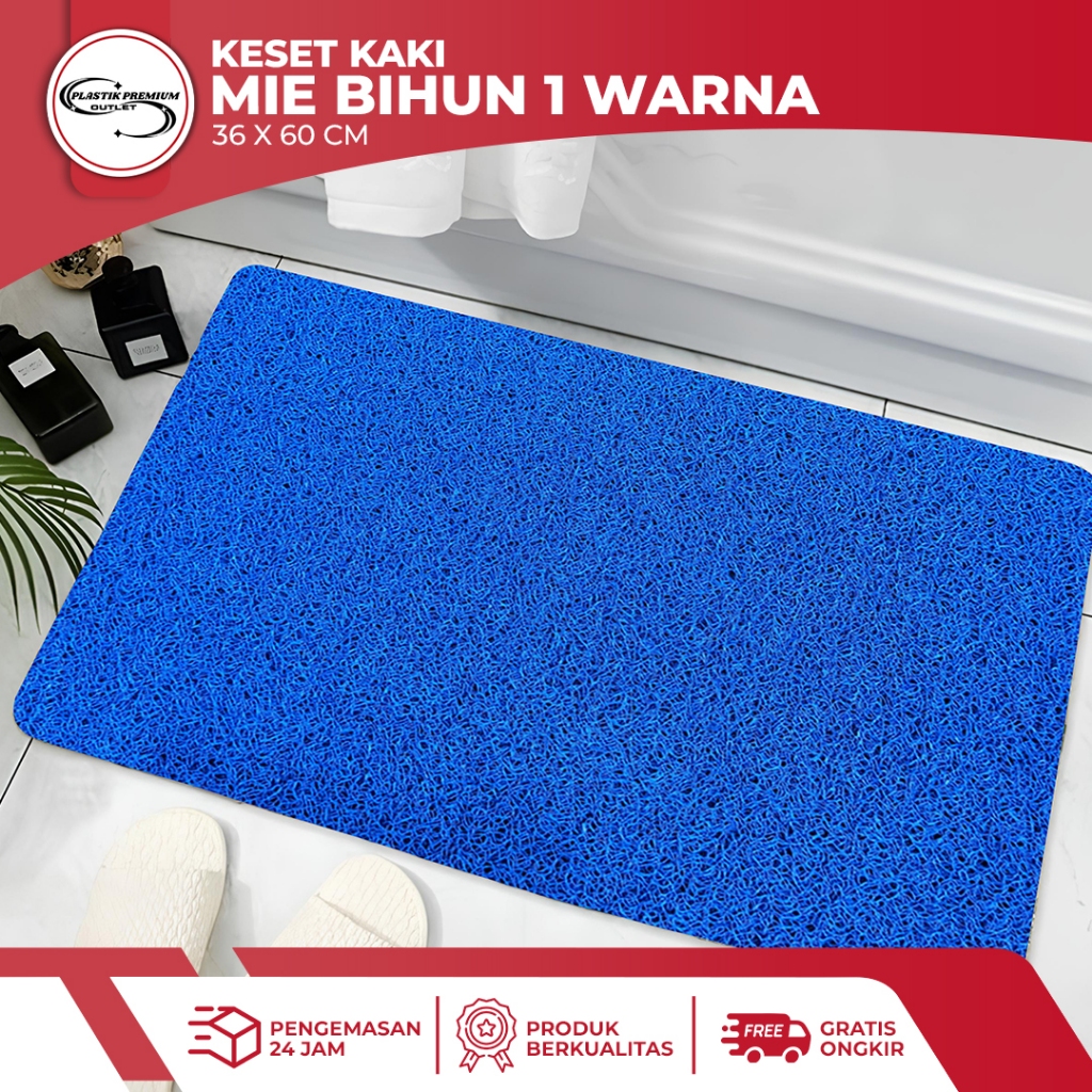 Jual PPO Keset Kaki Bihun Keset PVC Satu Warna Lantai Ukuran 36cmX60cm ...