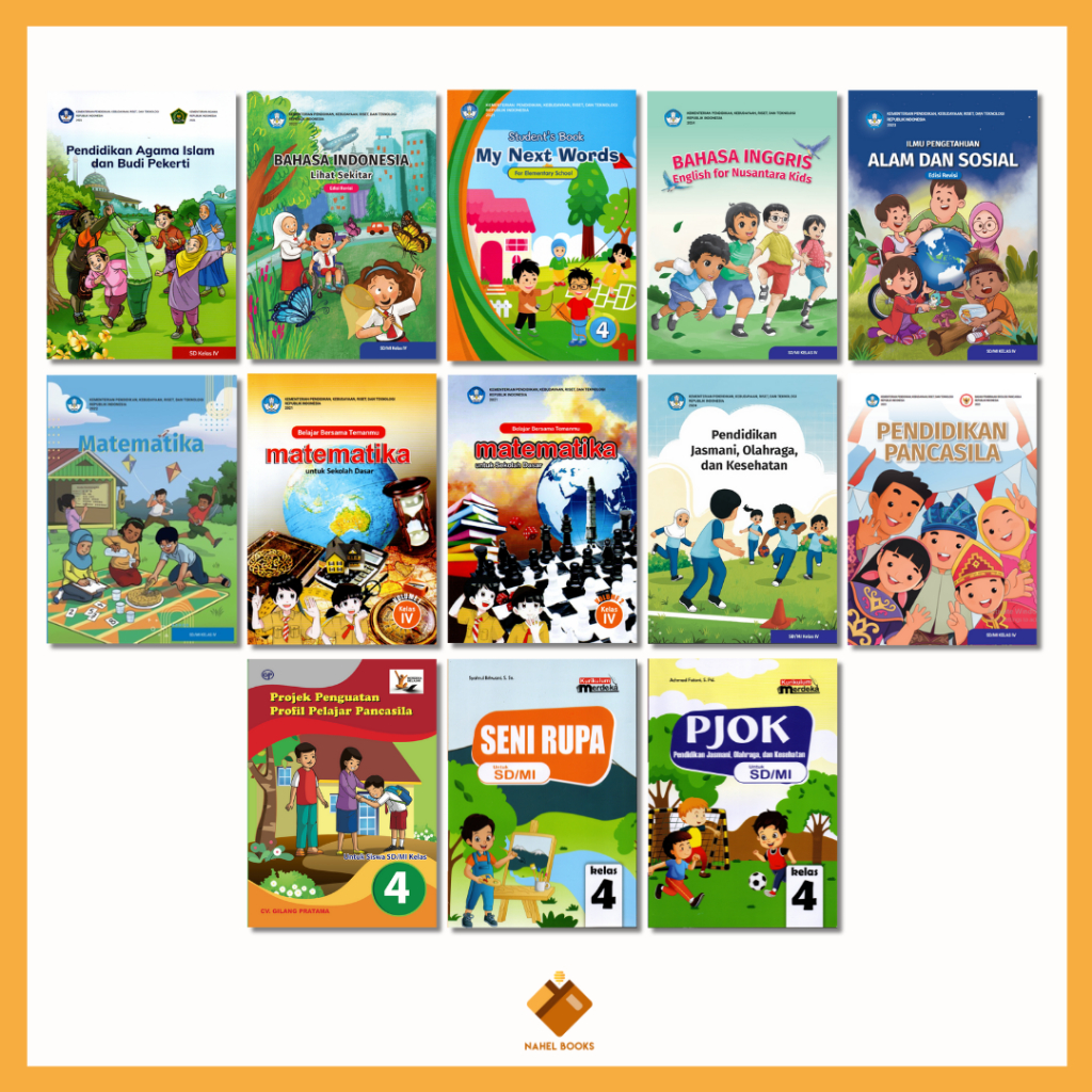 Jual BUKU PAKET KURIKULUM MERDEKA SD KELAS 4 REVISI TERBARU | Shopee Indonesia