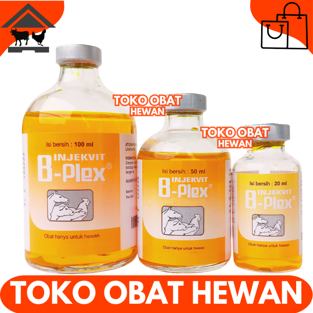 Jual INJEKVIT B PLEX VITAMIN B KOMPLEK 20ML 50 ML & 100 ML MEDION Meningkatkan Produktifitas ...