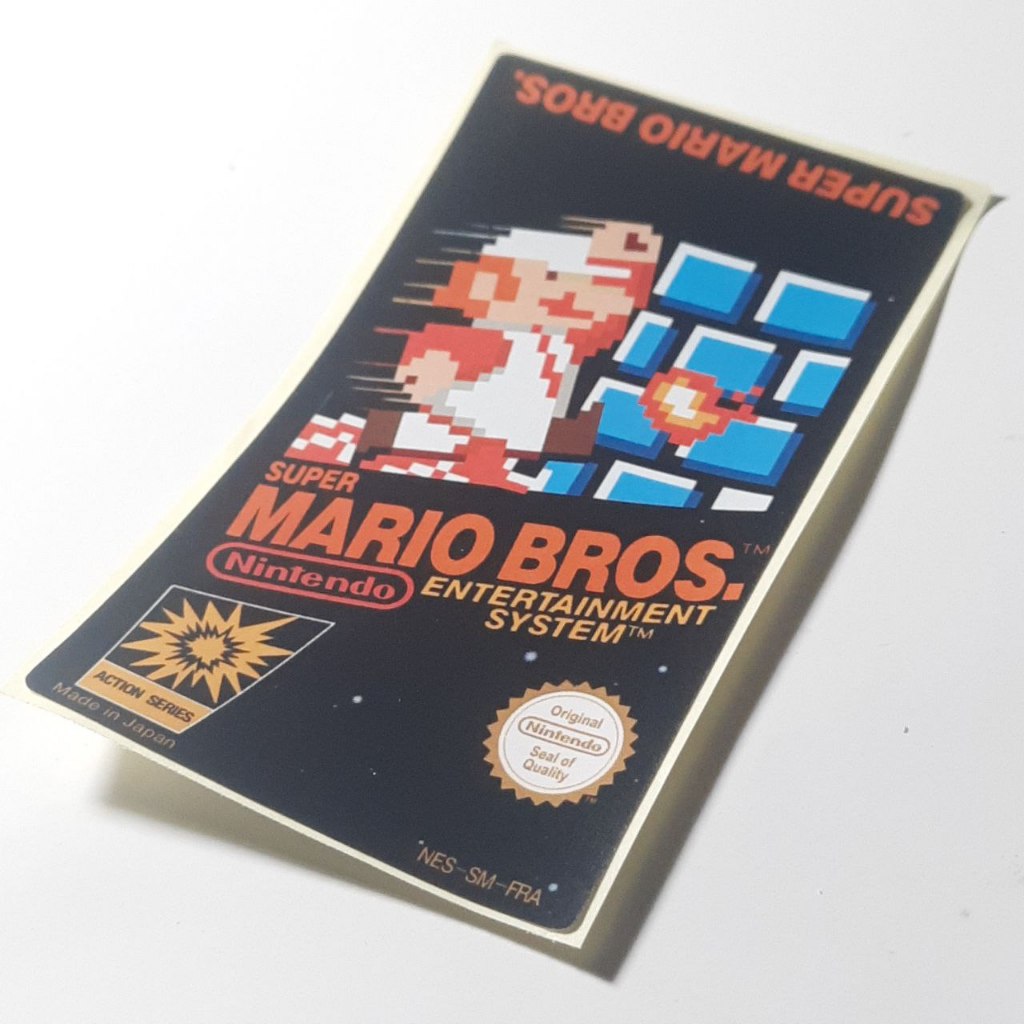 Jual Kaset Nintendo 8 Bit 72 Pin Super Mario Bros 1 NES Label Cover ...