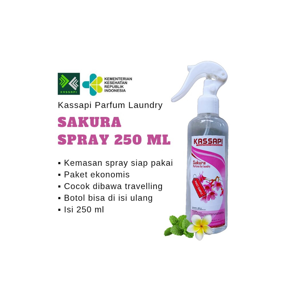 Jual Kassapi Pewangi / Parfum Laundry Sakura Botol Spray 250 ML ...