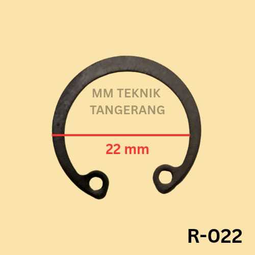 Jual Snapring R22 H22 Snap ring Circlip Internal Retaining Tipe R H 22 Penahan bearing Sparepart ...