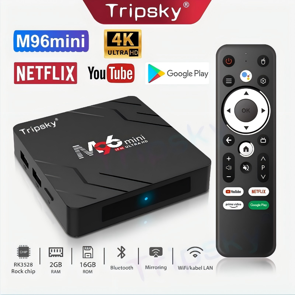Jual Tripsky M96mini Android Tv Box Android 13.0 OS Ram 2GB ROM 16GB ...