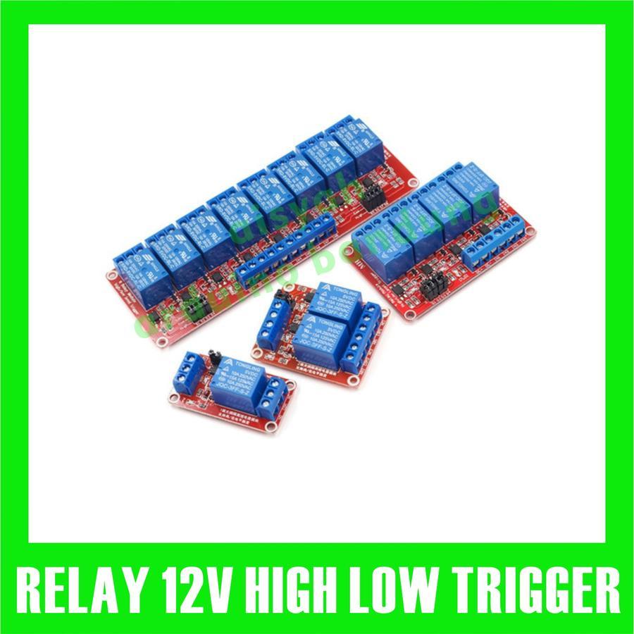 Jual RELAY 12V MODULE HIGH LOW LEVEL TRIGGER 1 2 4 8 CHANNEL OPTOCOUPLER | Shopee Indonesia