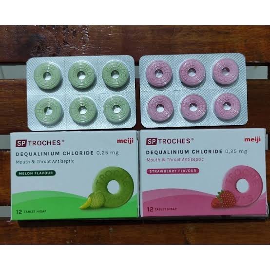 Jual Sp Troches Strip Meiji Melon, Strawberry Loz Tablet Per Amplop Isi ...