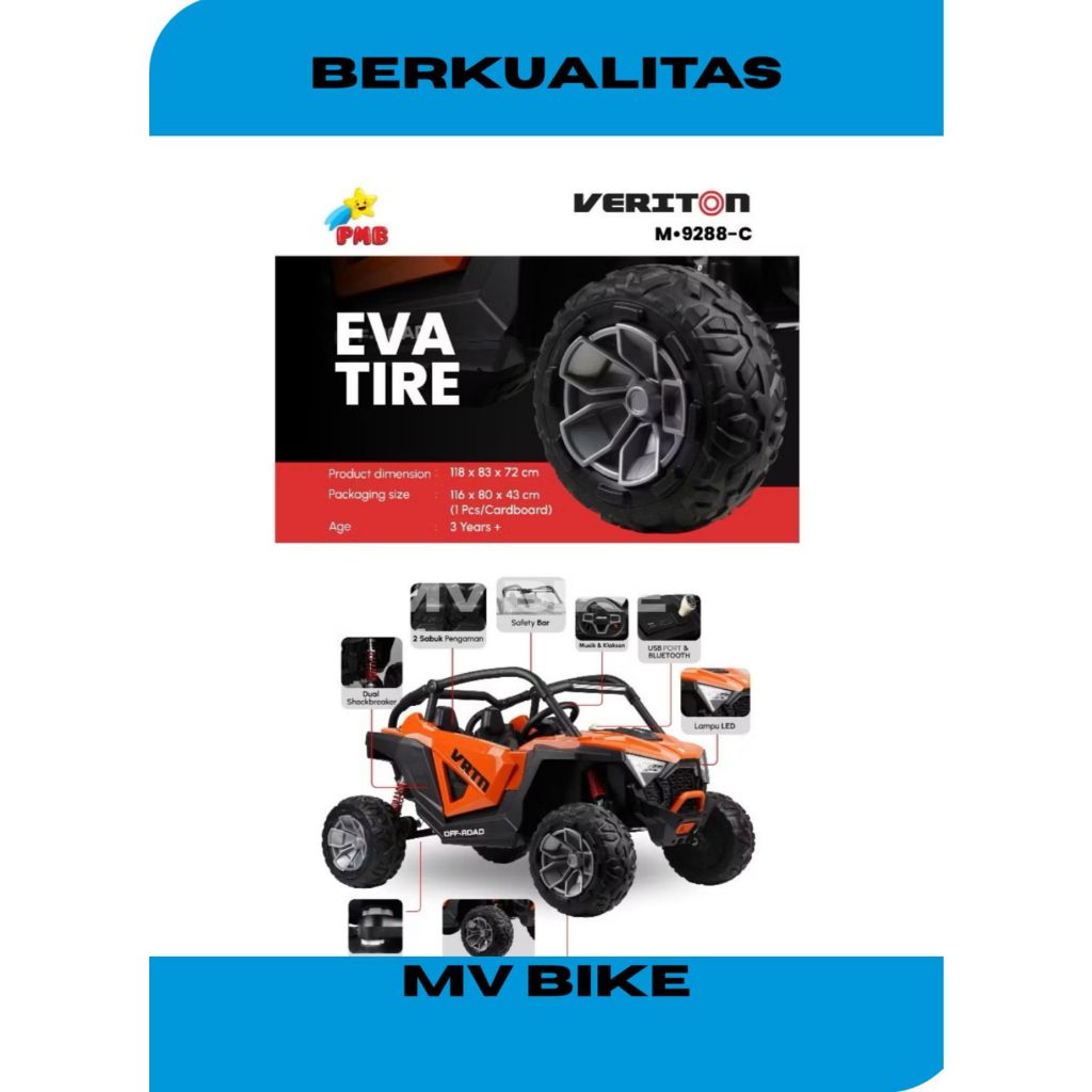 Jual Mobil Mobilan Aki Anak PMB M9288-C M 9288 C M-9288 C VERITON Ban ...