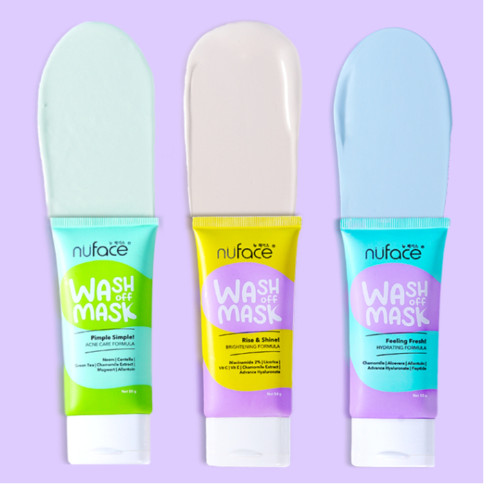 Jual Nuface Wash Off Mask 50gr | Masker Wajah Kulit Jerawat / Kusam ...