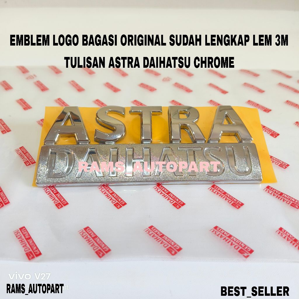 Jual Logo Emblem Bagasi Tulisan ASTRA DAIHATSU Chrome OriginaL | Shopee ...