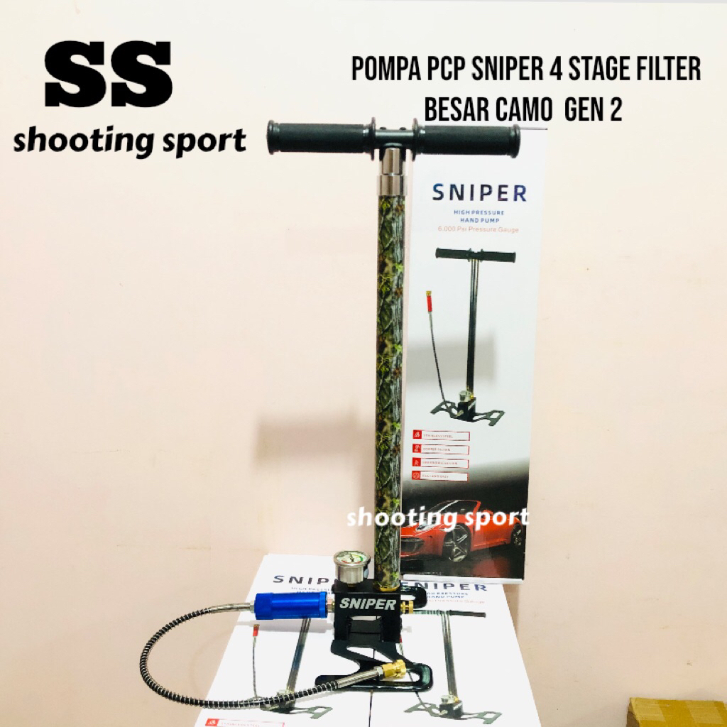 Jual Pompa PCP 4 stage filter besar 6000 PSI sniper pompa PCP | Shopee ...