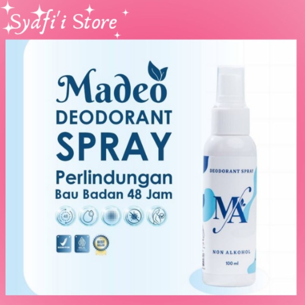 Jual MADEO DEODORAN SPRAY(PER BOTOL) | Shopee Indonesia